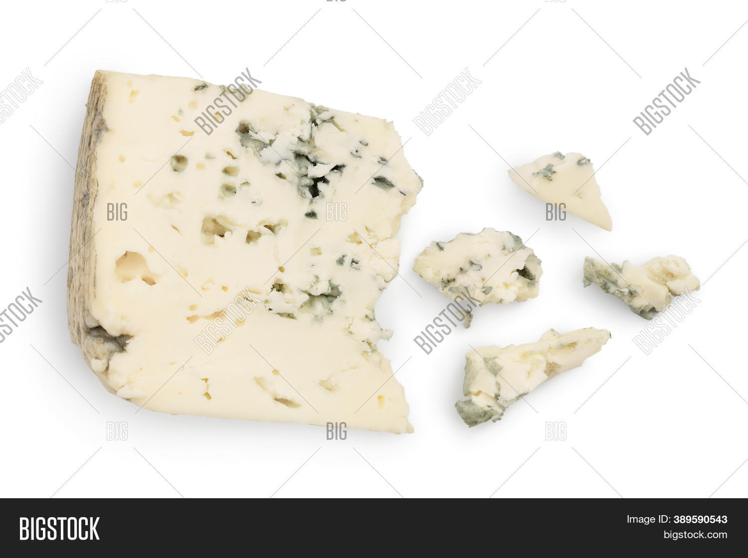 Blue Cheese Isolated Image & Photo (Free Trial) | Bigstock