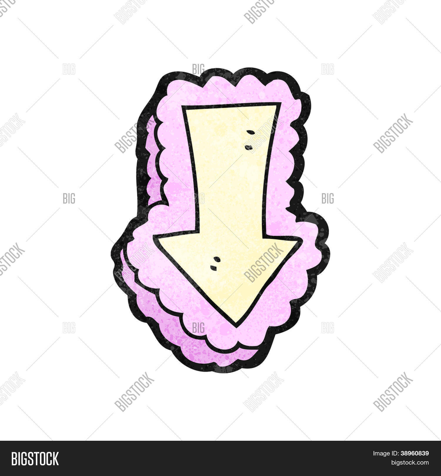 Cartoon Frilly Arrow Vector & Photo (Free Trial) | Bigstock