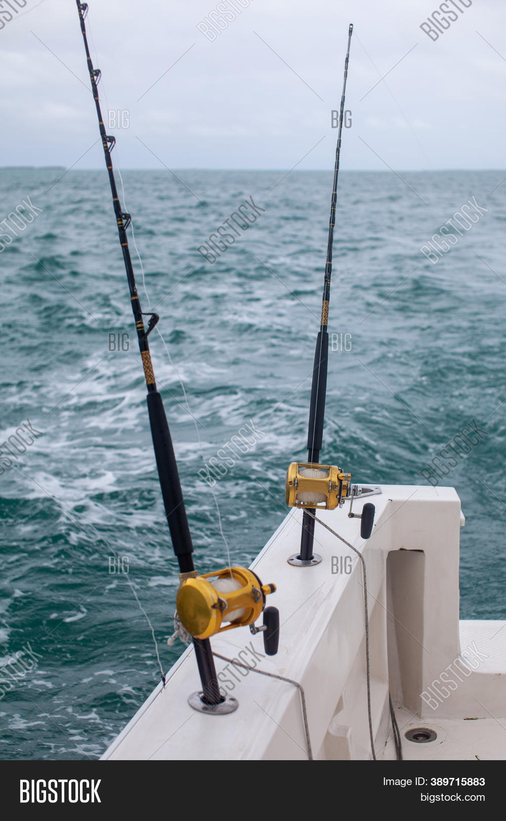 Two Fishing Rods On Image & Photo (Free Trial) | Bigstock