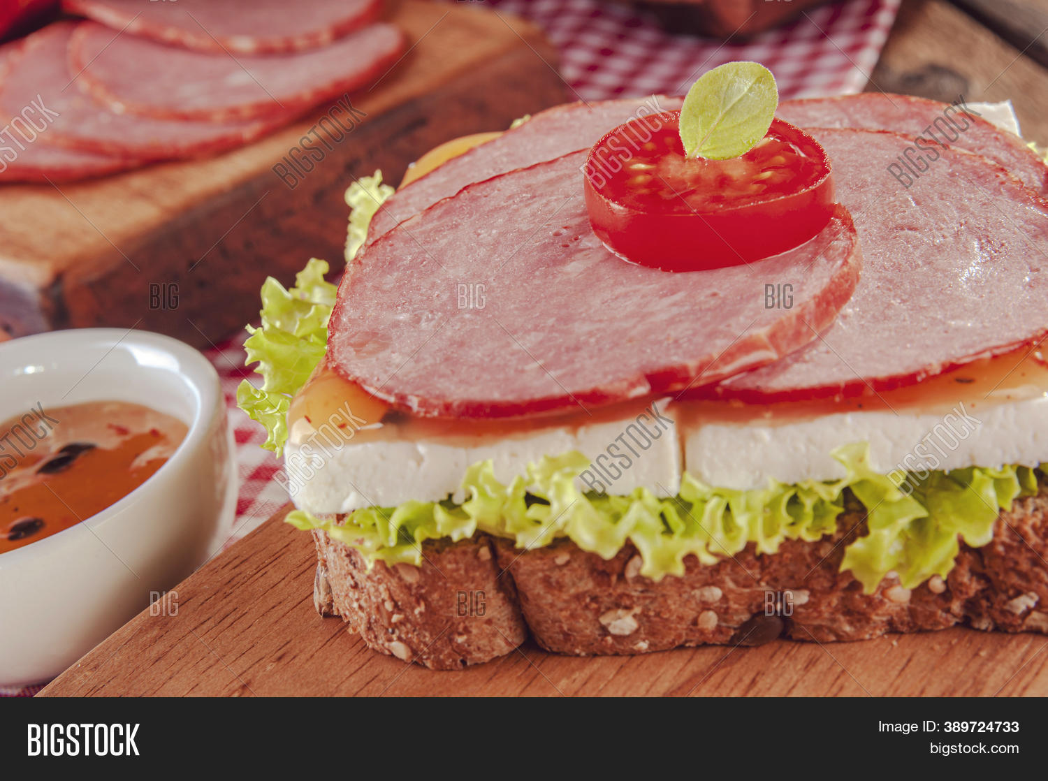 Smoked Salami Sandwich Image & Photo (Free Trial) | Bigstock