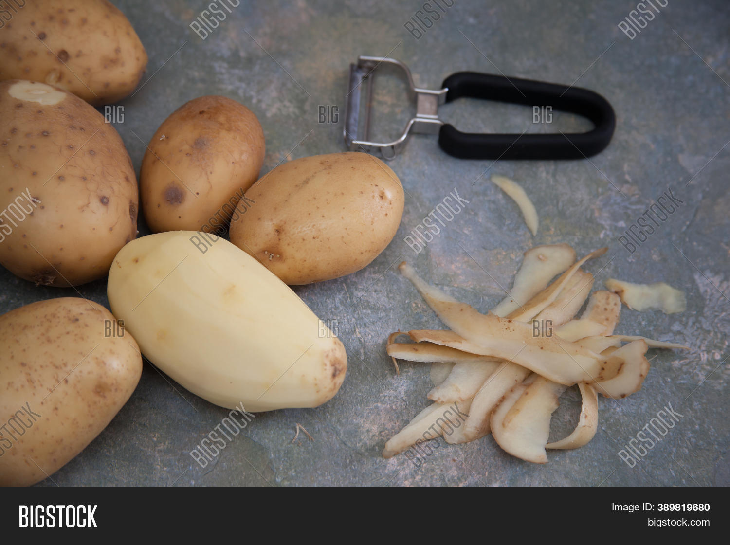 Potatoes Being Peeled Image & Photo (Free Trial) | Bigstock