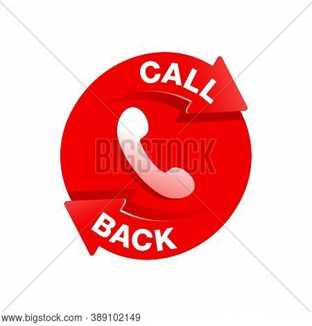 Call Back Icon - Vector & Photo (Free Trial) | Bigstock