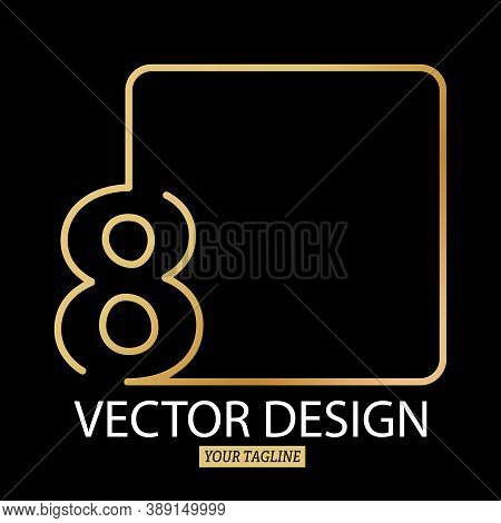 Stylized Number 8 Vector & Photo (Free Trial) | Bigstock