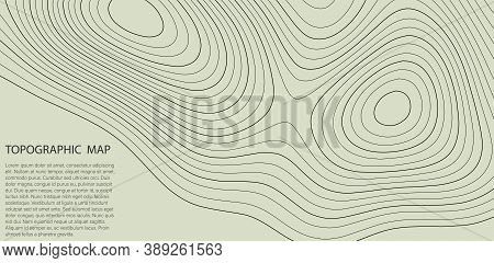 Topographic Map Lines Vector & Photo (Free Trial) | Bigstock