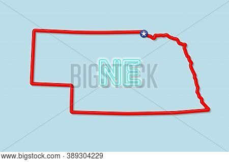 Nebraska Us State Vector & Photo (Free Trial) | Bigstock