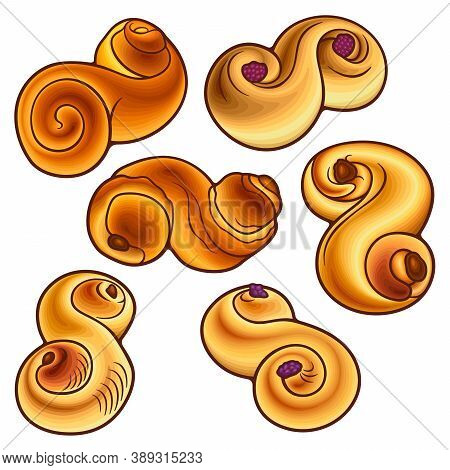 Buns Hand Drawn Vector & Photo (Free Trial) | Bigstock