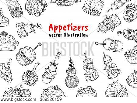 Appetizer Food Poster Vector & Photo (Free Trial) | Bigstock