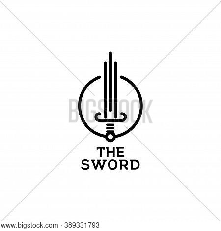 Simple Sword Logo Vector & Photo (Free Trial) | Bigstock