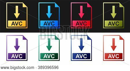 Set Avc File Document Vector & Photo (Free Trial) | Bigstock