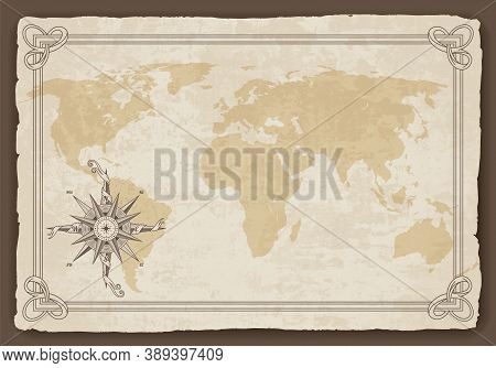 Old World Map. Vector Vector & Photo (Free Trial) | Bigstock