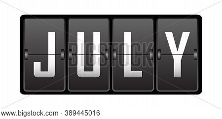 July. Name Month On Vector & Photo (Free Trial) | Bigstock
