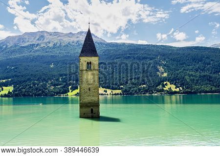 Famous Bell Tower Lake Image & Photo (Free Trial) | Bigstock