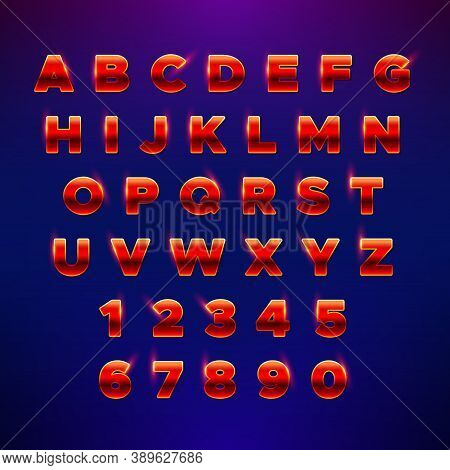 Red Festive Alphabet Vector & Photo (Free Trial) | Bigstock