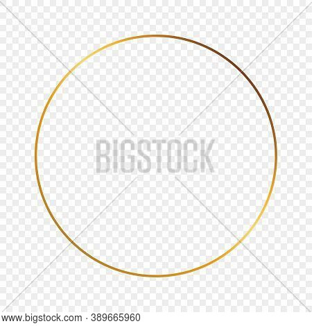 Gold Glowing Circle Vector & Photo (Free Trial) | Bigstock