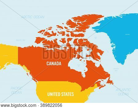 Canada Map - 4 Bright Vector & Photo (Free Trial) | Bigstock