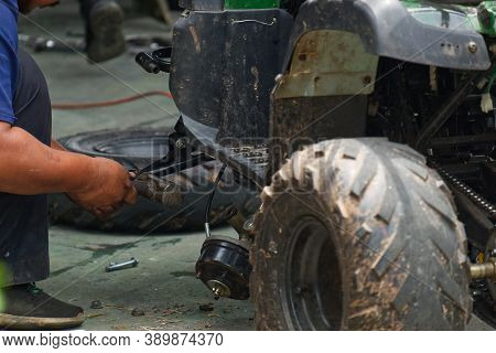 Mechanic Fixing Atv Image & Photo (Free Trial) | Bigstock