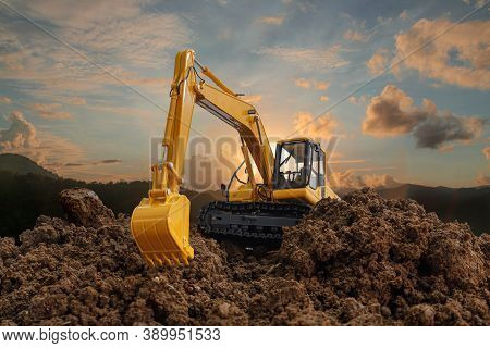 Excavators Digging Image & Photo (Free Trial) | Bigstock