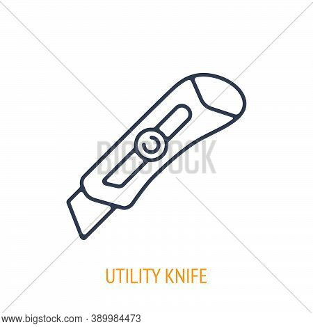 Utility Knife Outline Vector & Photo (Free Trial) | Bigstock