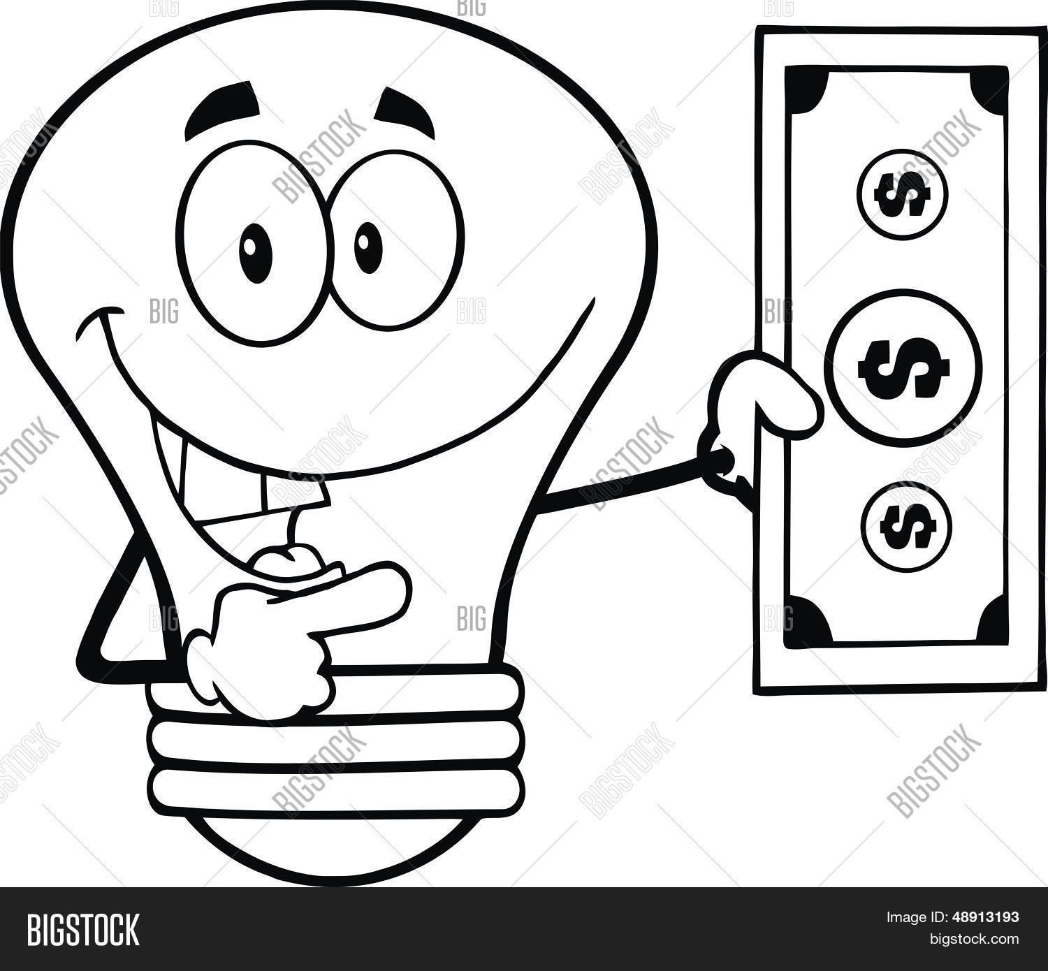 Outlined Light Bulb Image & Photo (Free Trial) | Bigstock