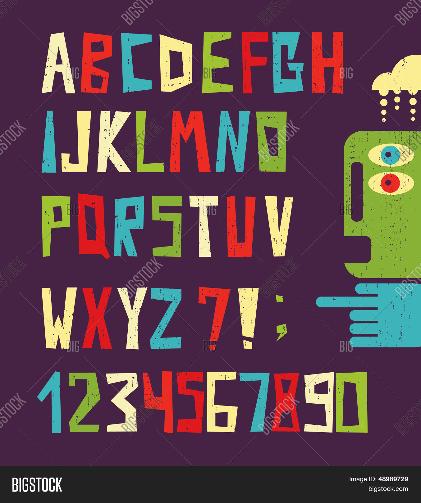 Funny Alphabet Vector & Photo (Free Trial) | Bigstock