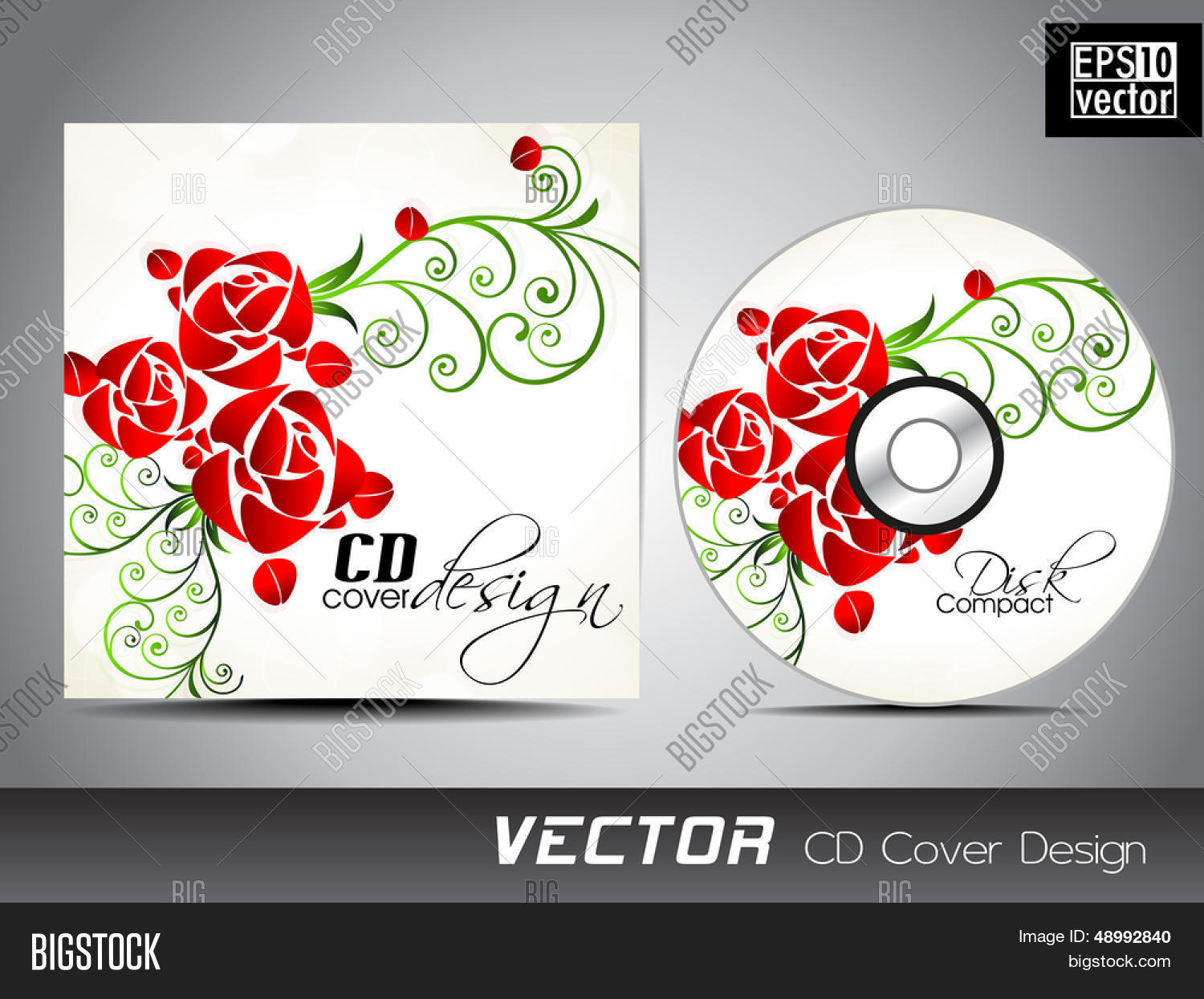 CD Cover Floral Vector & Photo (Free Trial) | Bigstock