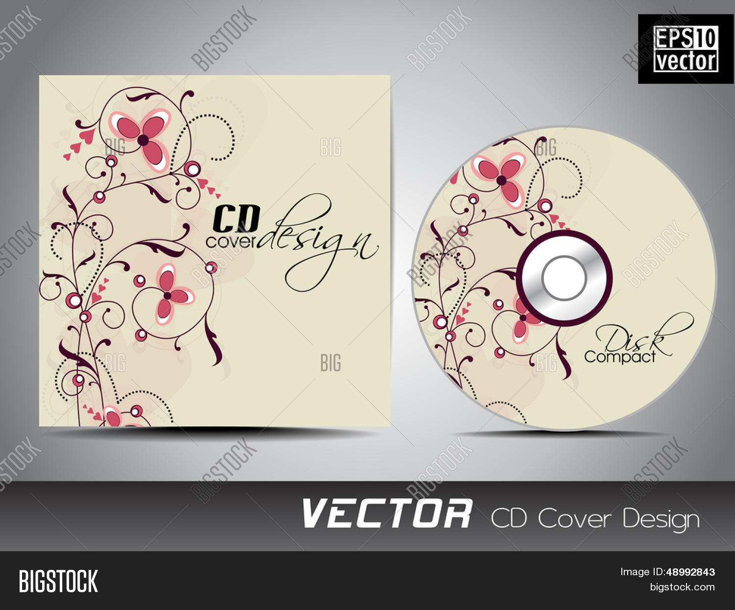 CD Cover Floral Vector & Photo (Free Trial) | Bigstock