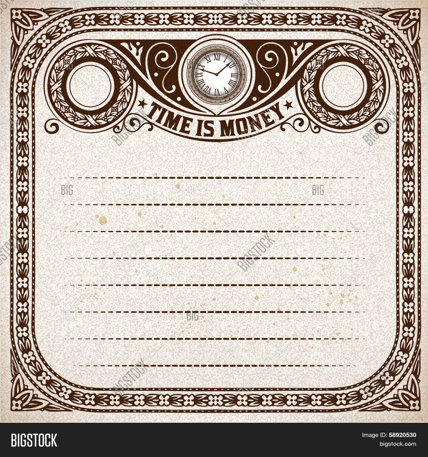 Vintage Card Design. Vector & Photo (Free Trial) | Bigstock