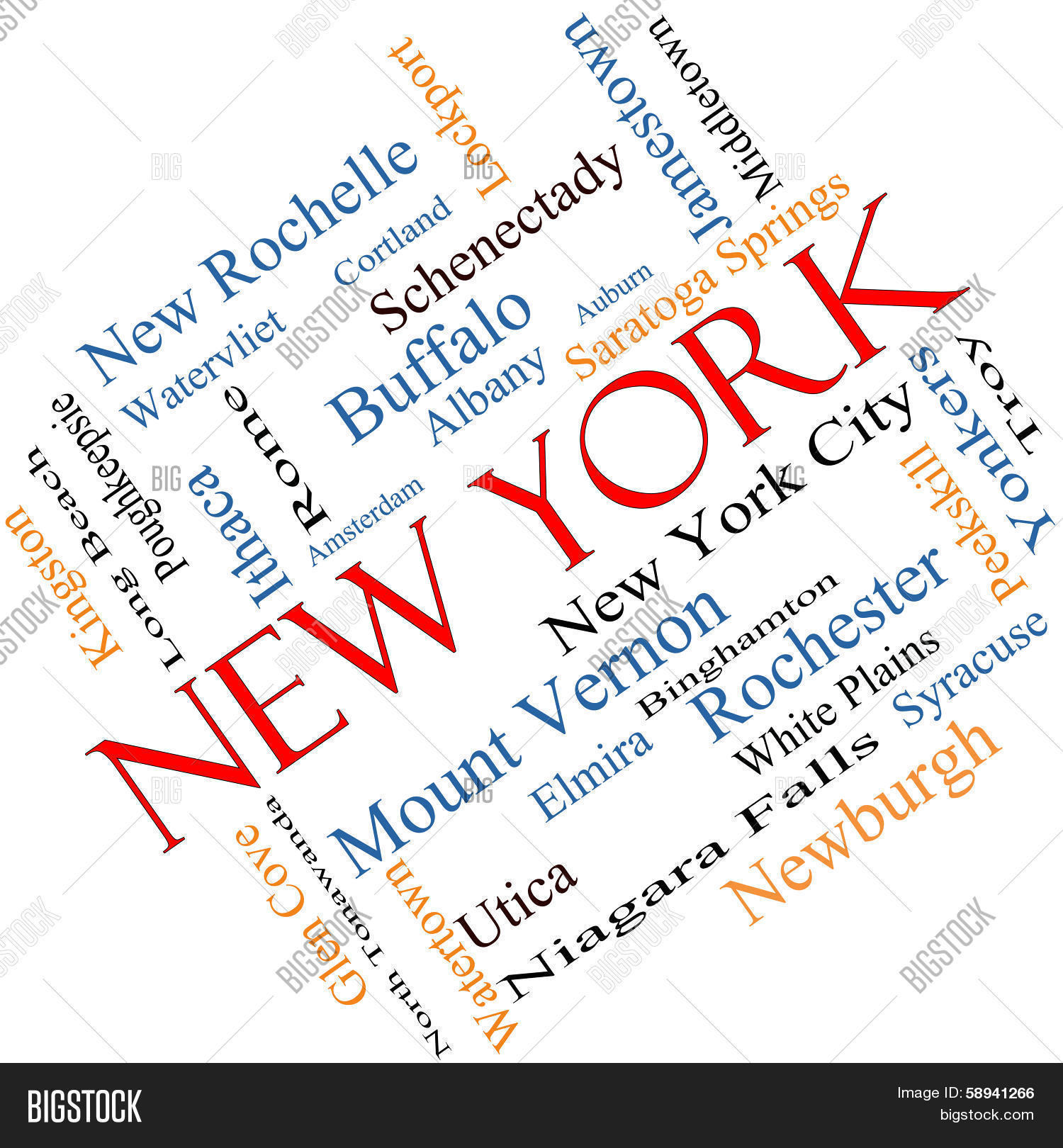 New York State Word Image & Photo (Free Trial) | Bigstock