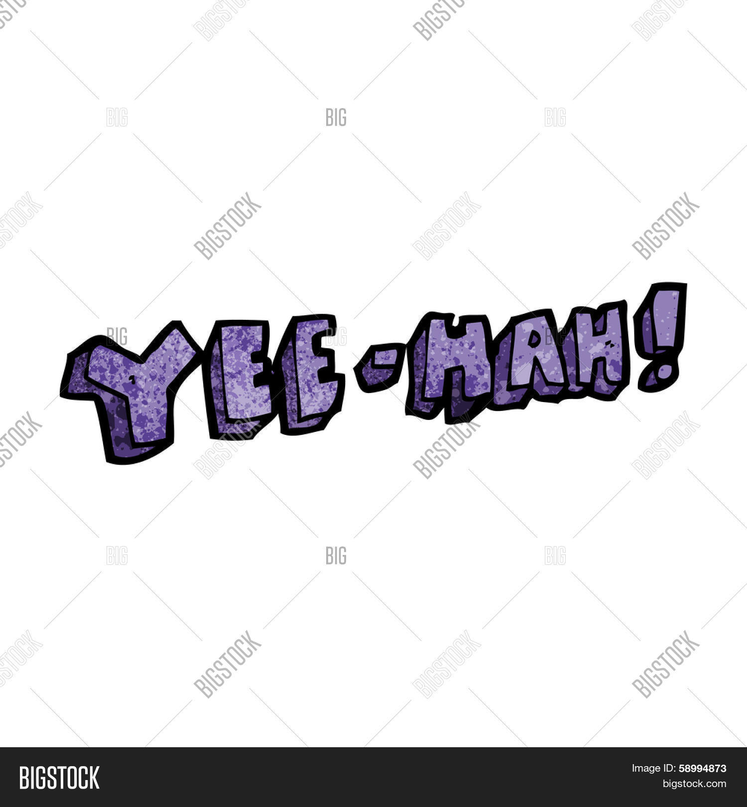 Cartoon Yeehah Symbol Vector & Photo (Free Trial) | Bigstock