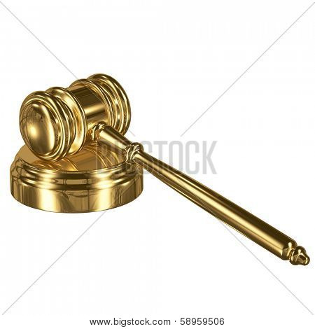Gold Metal Judge Gavel Image & Photo (Free Trial) | Bigstock