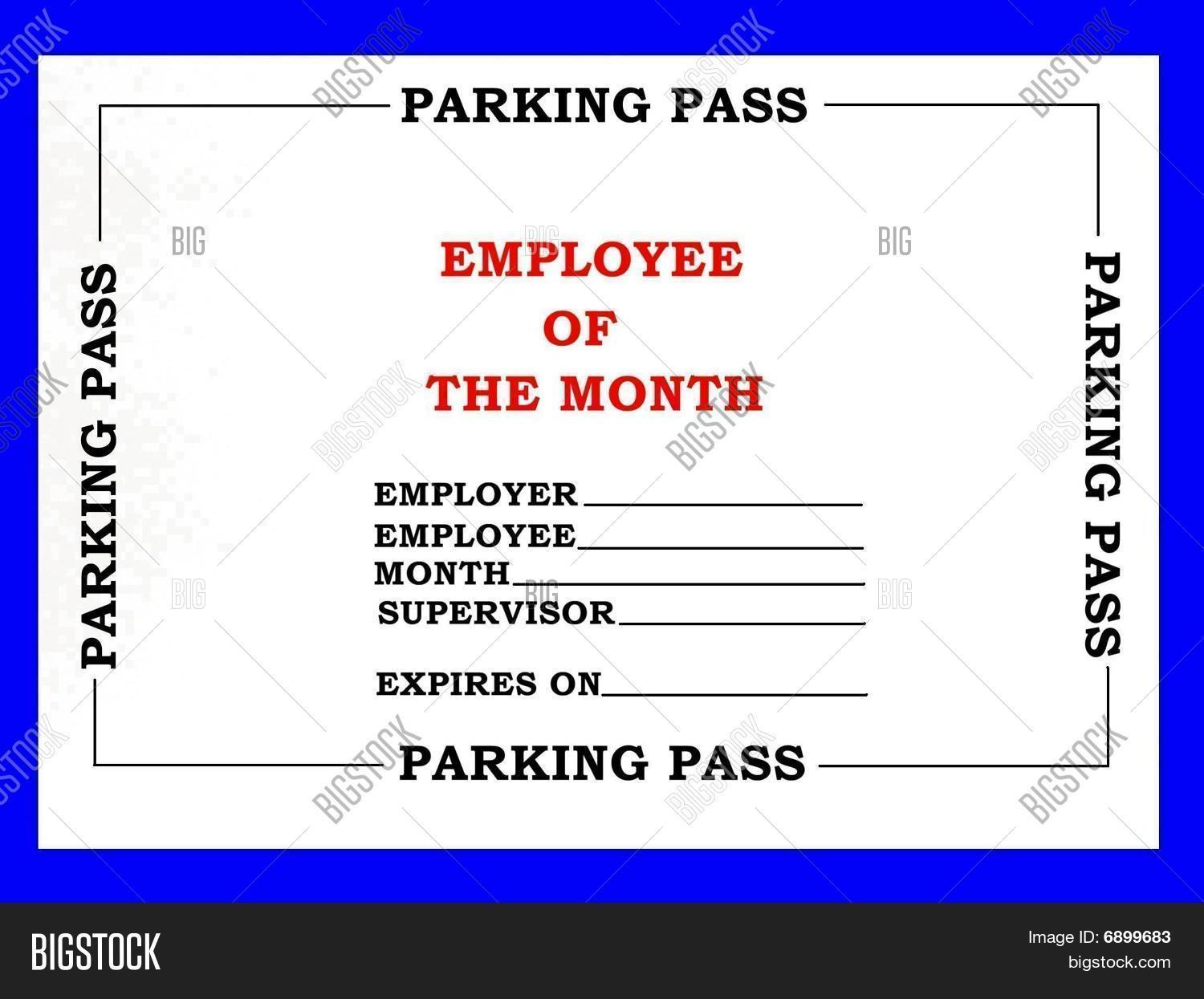 Employee Parking Pass Image & Photo | Bigstock