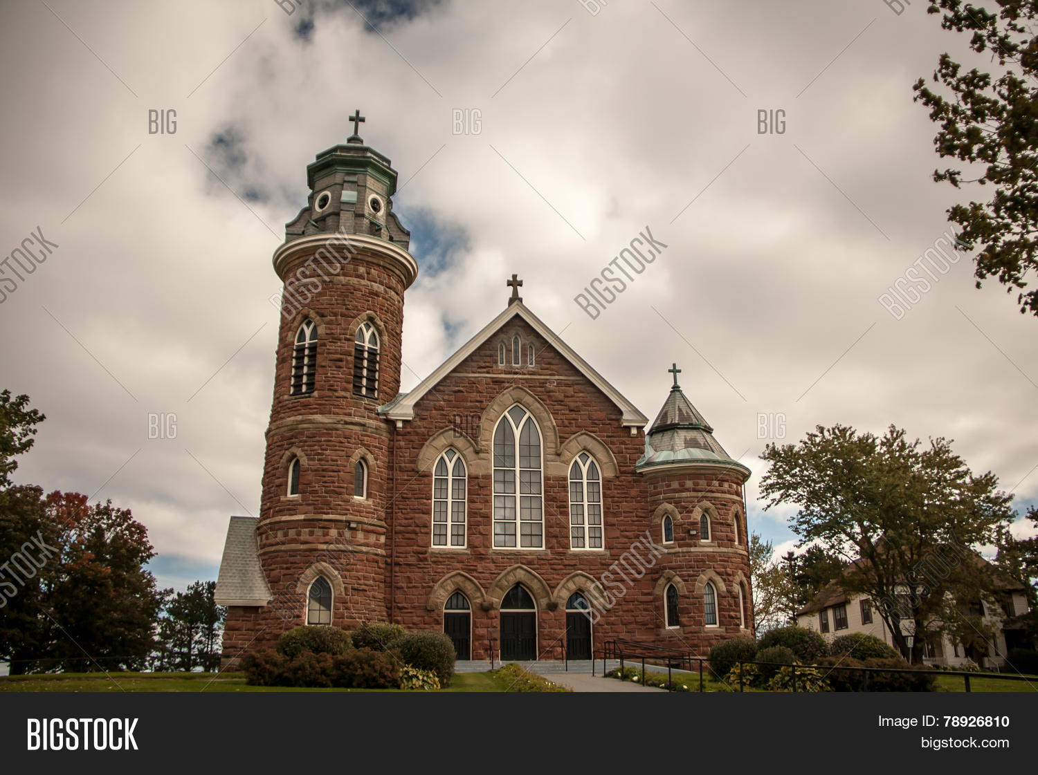Red Sandstone Church Image & Photo (Free Trial) | Bigstock