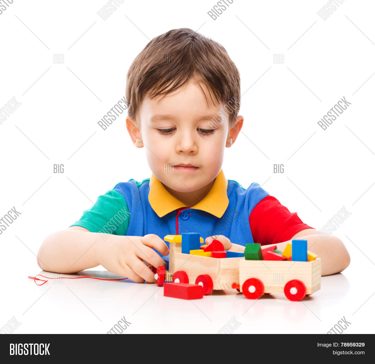 Boy Playing Building Image & Photo (Free Trial) | Bigstock