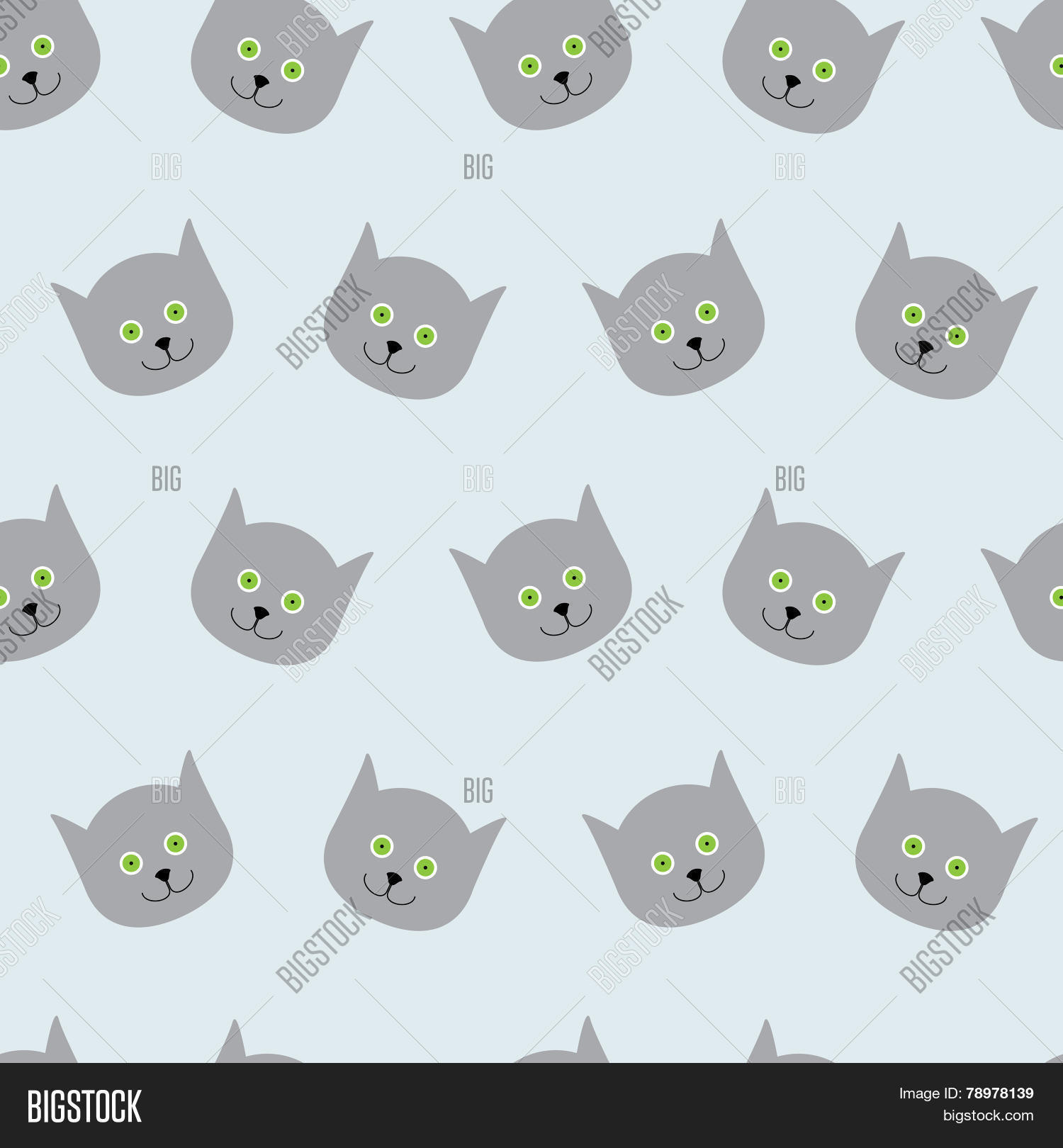 Kitten Pattern Vector & Photo (Free Trial) | Bigstock