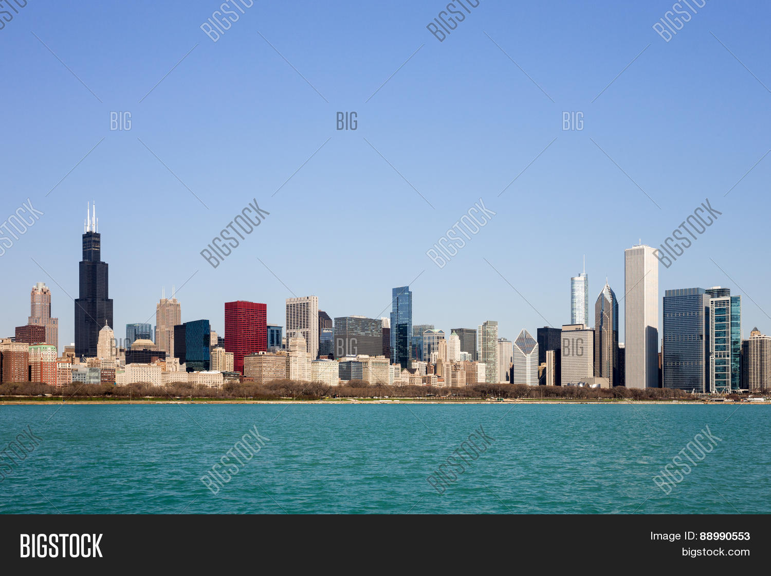 Chicago Skyline - Seen Image & Photo (Free Trial) | Bigstock