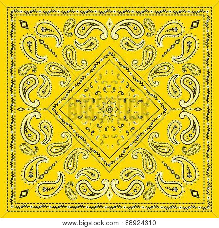 Yellow Bandana Print Vector & Photo (Free Trial) | Bigstock