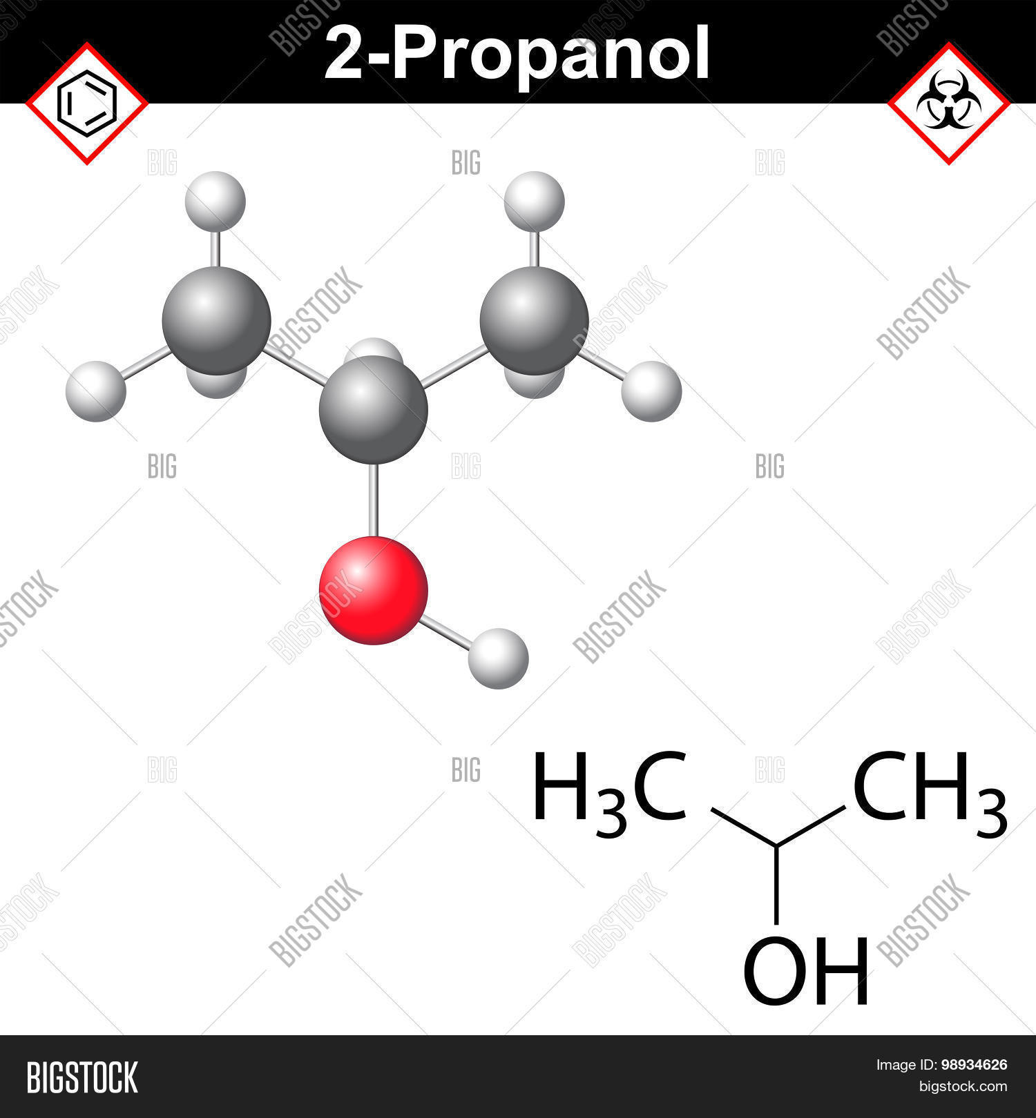 Isopropanol Vector & Photo (Free Trial) | Bigstock