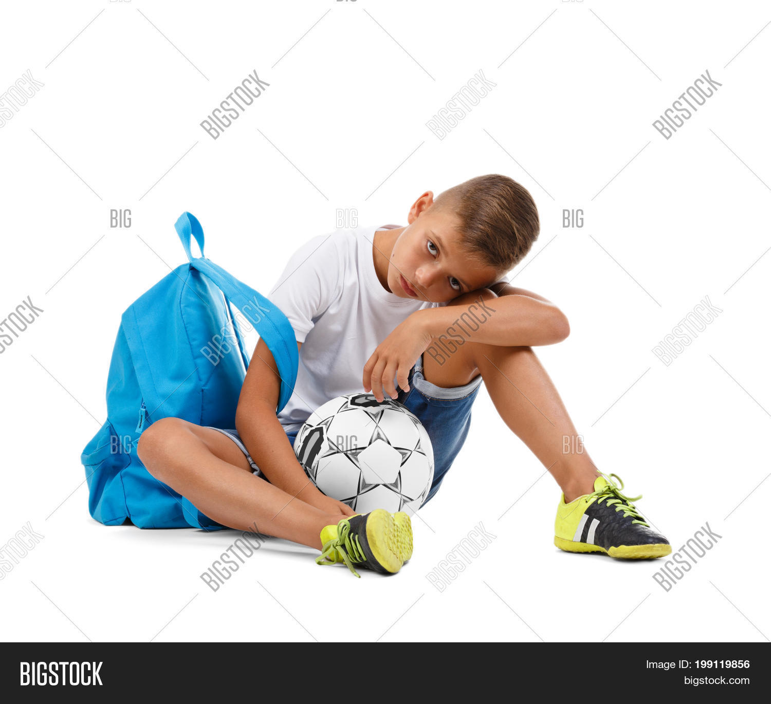 Tired Football Player