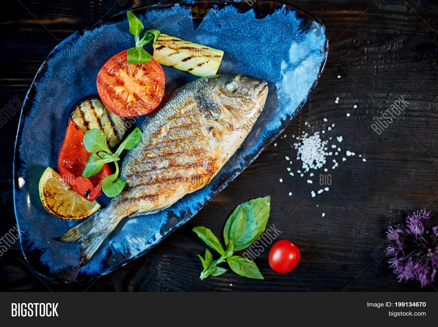Grilled Fish Dish - Image & Photo (Free Trial) | Bigstock