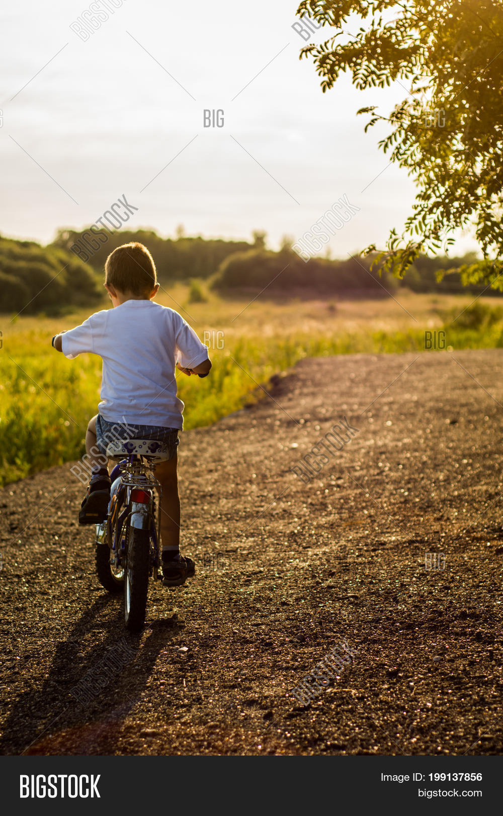Boy Rides His Bike On Image & Photo (Free Trial) | Bigstock