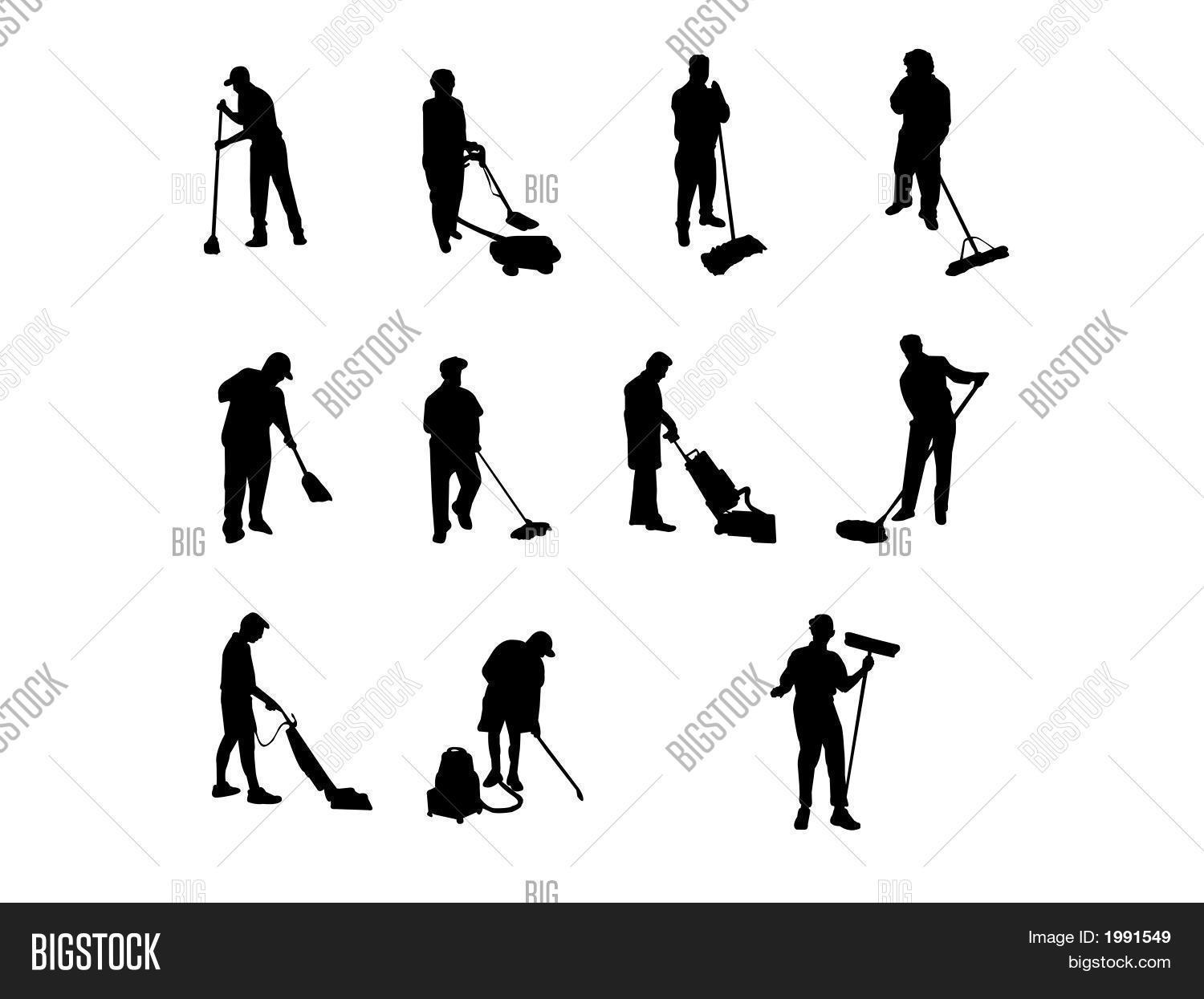 Janitor Vector & Photo (Free Trial) | Bigstock