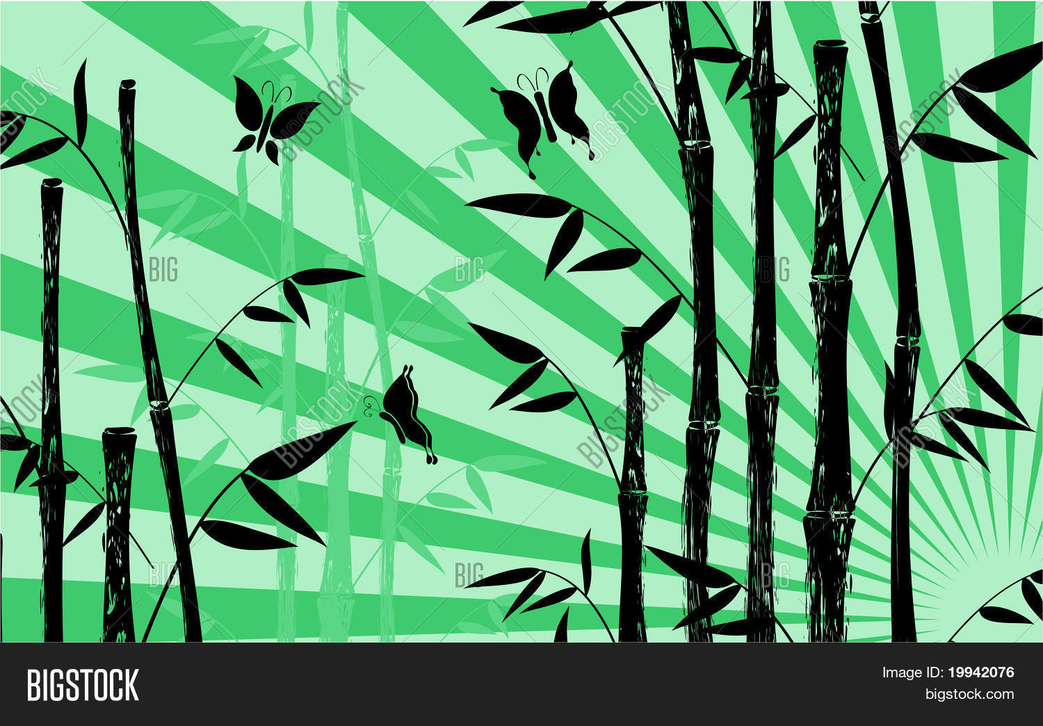 Bamboo Background Vector & Photo (Free Trial) | Bigstock