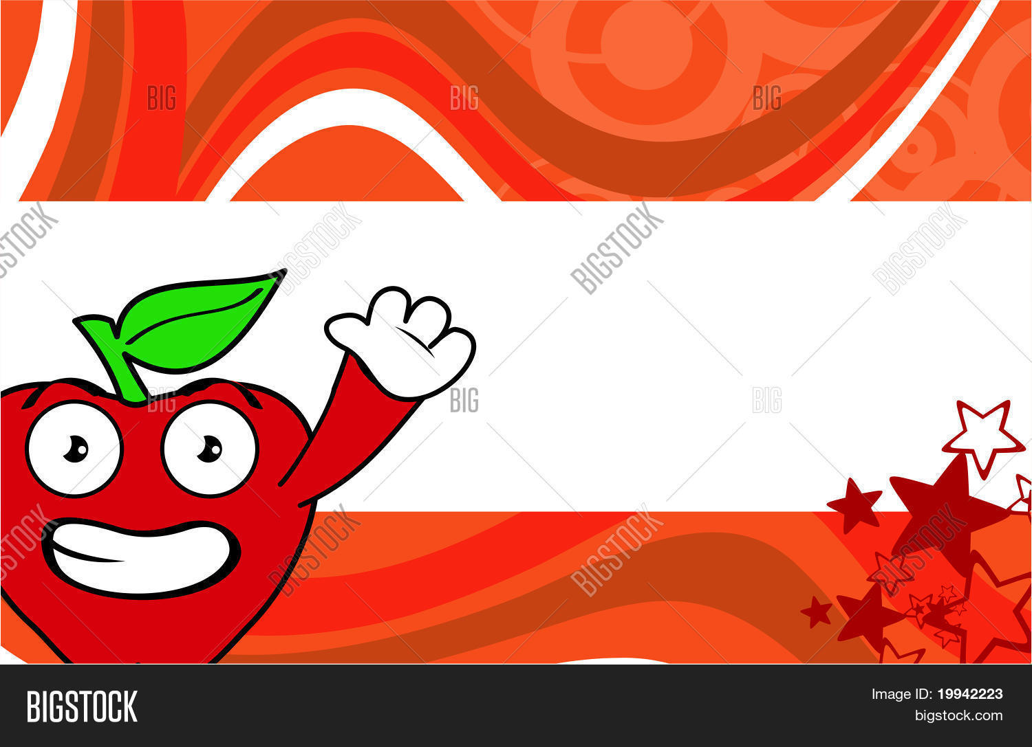 Apple Cartoon Vector & Photo (Free Trial) | Bigstock