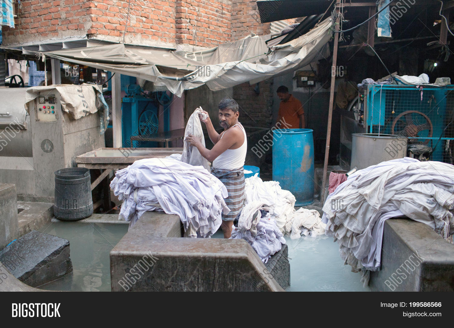Workers Washing Image & Photo (Free Trial) | Bigstock