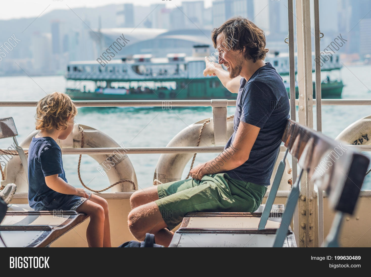 Father Son Swim By Image & Photo (Free Trial) | Bigstock