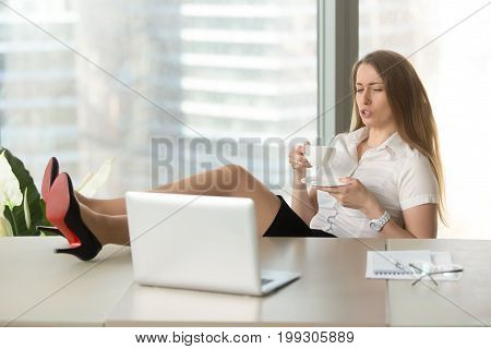 Relaxed Office Worker