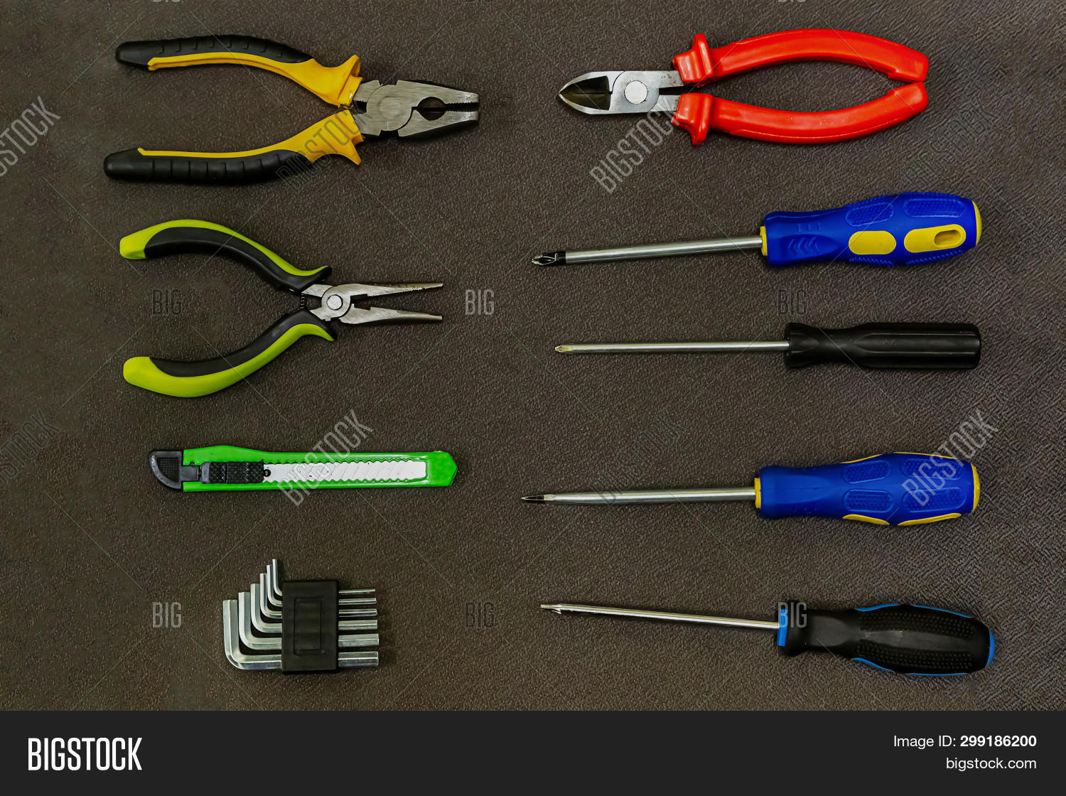 Set Tools Rubber Image & Photo (Free Trial) | Bigstock