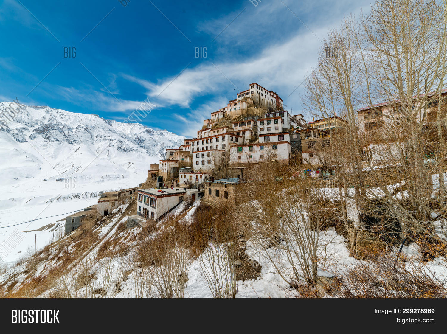 Key Gompa Tibetan Image & Photo (Free Trial) | Bigstock