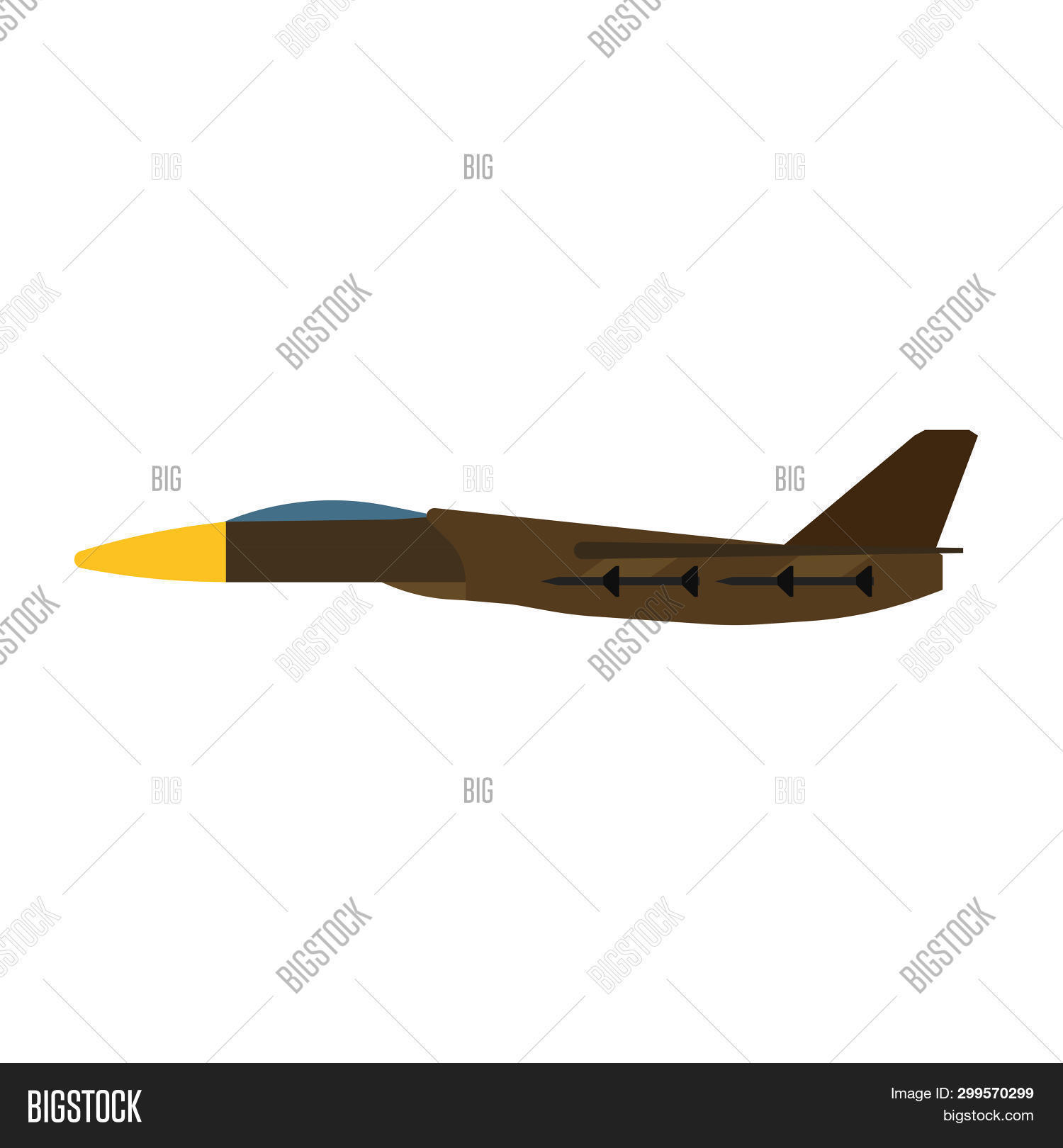 Airplane Vector Side