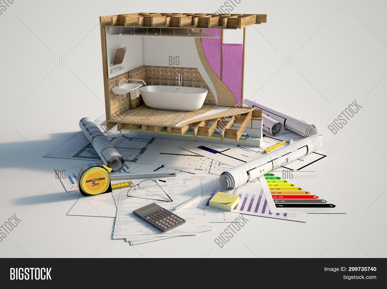 3D Rendering Bathroom Image & Photo (Free Trial) | Bigstock